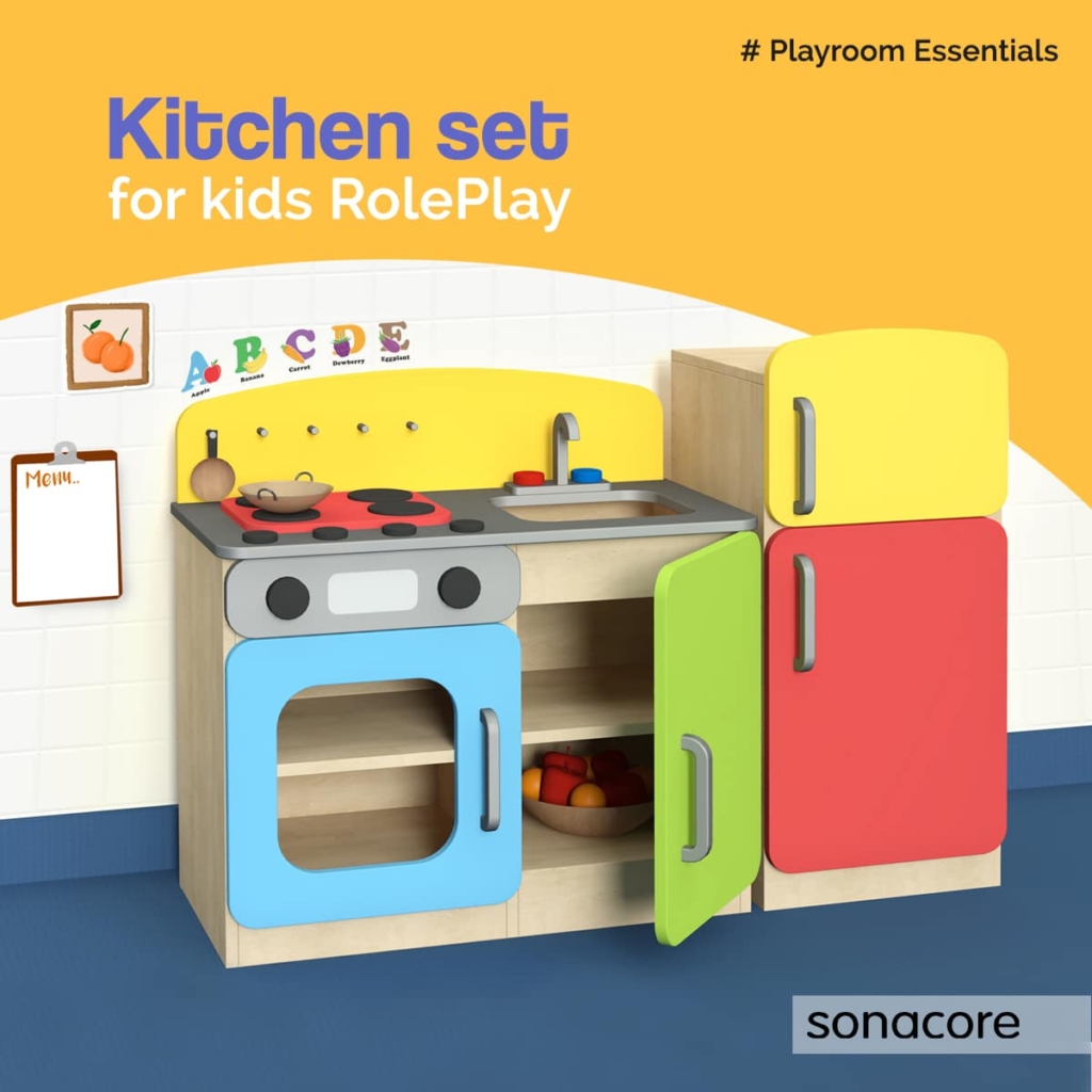 Introducing interactive Kitchen set for kids Role Play - sonacore